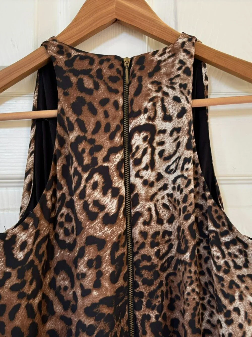 Zara | Dresses | Zara Leopard Cheetah Animal Print Sleeveless Mini ...